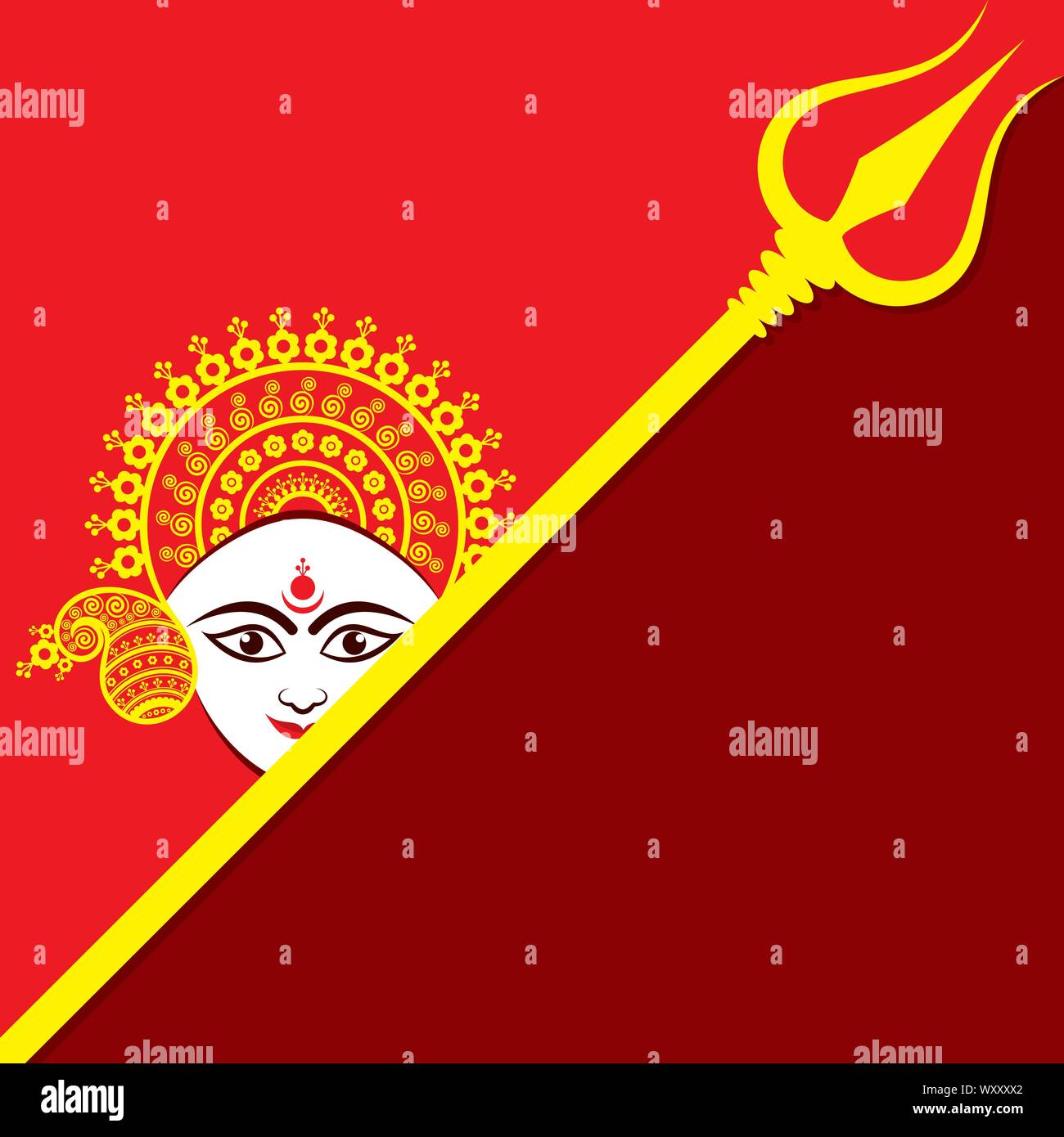 Illustration of Happy Navratri greeting stock vector Stock Vector Image ...
