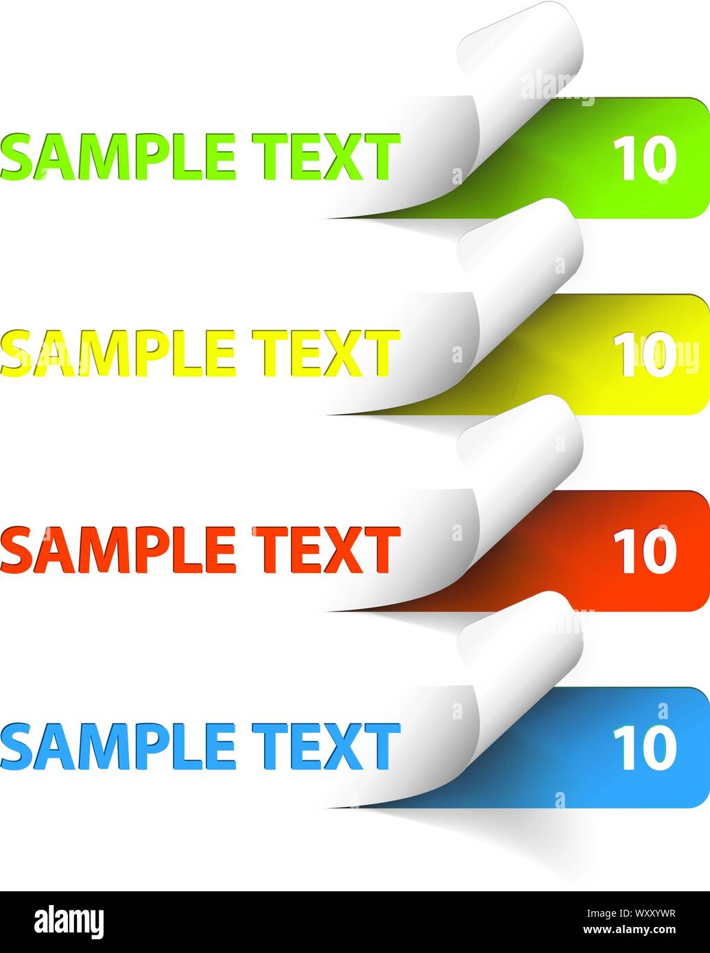 Set of Colorful Vector Sample stickers Stock Vector Image & Art - Alamy
