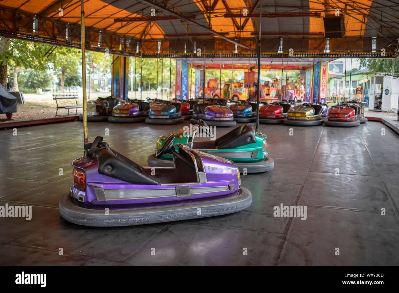 Dodgem steering wheel hi-res stock photography and images - Alamy