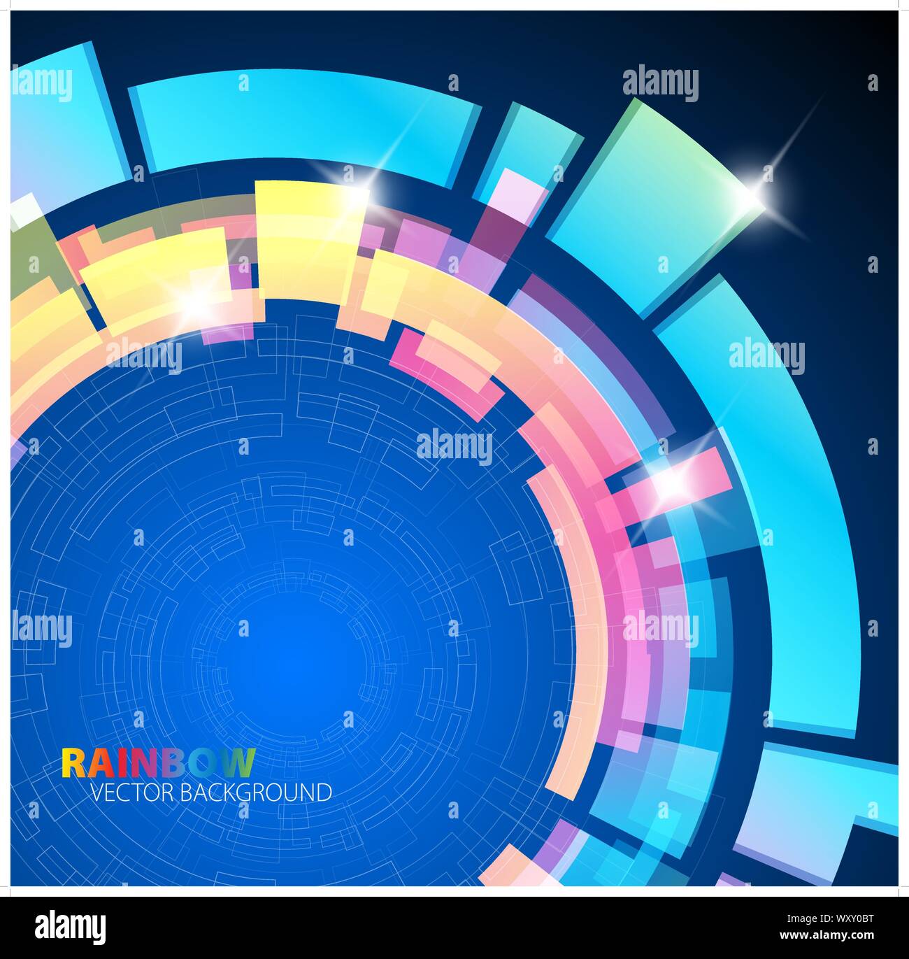 Abstract background with rainbow colors and place for your text Stock ...