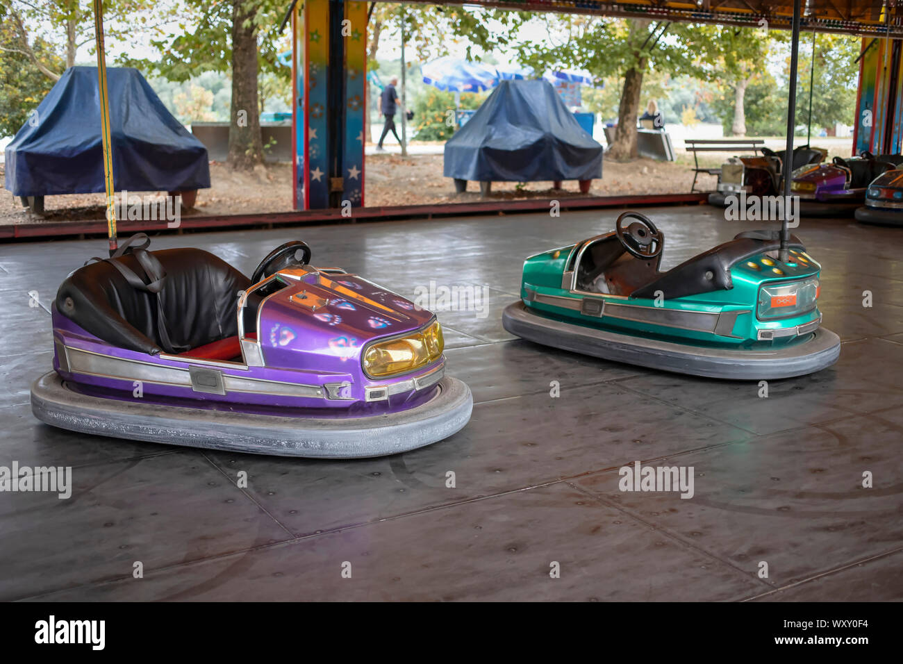 Dodgem cars in a funfair Stock Photo - Alamy