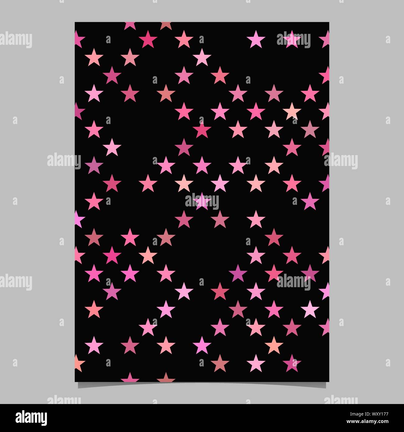 Abstract star pattern background brochure template - vector design ...