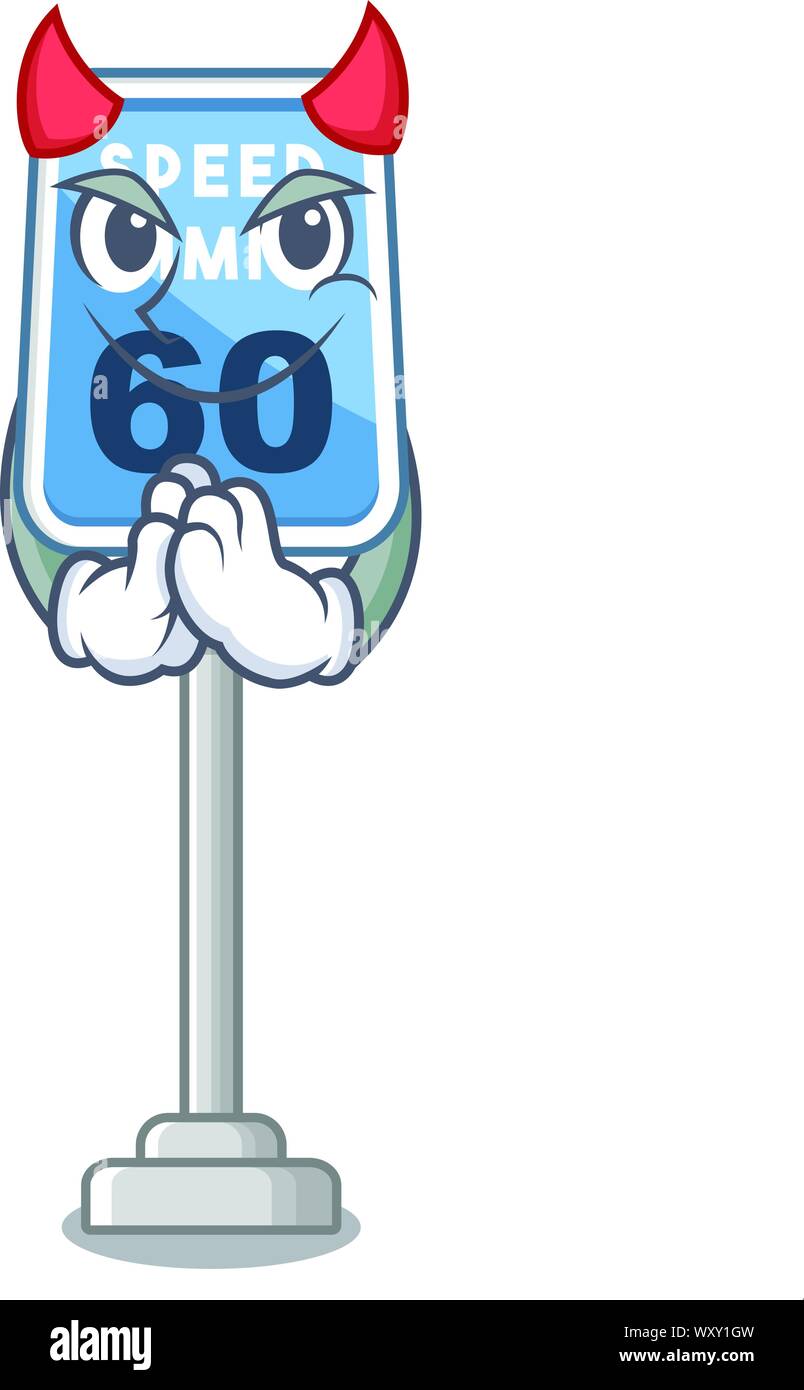 Devil speed limit isolated in the mascot Stock Vector Image & Art - Alamy