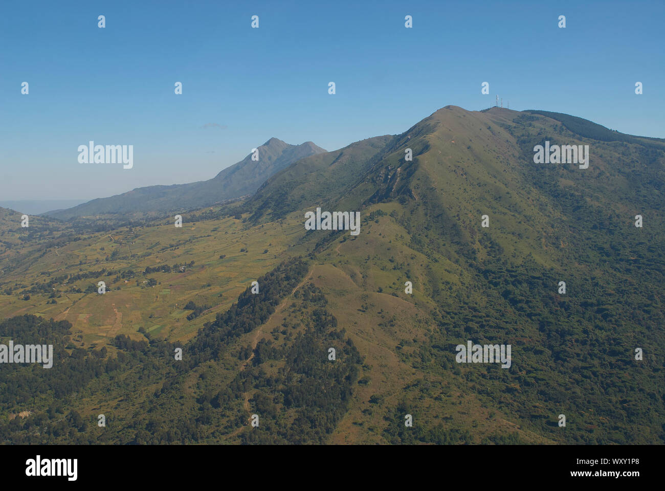 Aerial view of Mbeya Peak and the Mbeya mountain range Stock Photo - Alamy