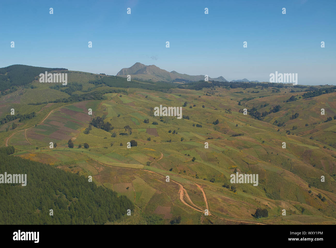 Aerial view of Mbeya Peak and the Mbeya mountain range Stock Photo - Alamy
