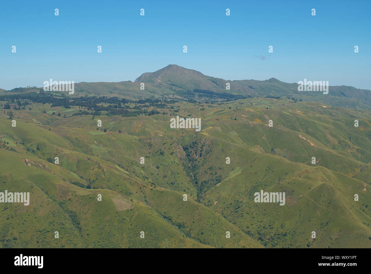 Aerial view of Mbeya Peak and the Mbeya mountain range Stock Photo - Alamy