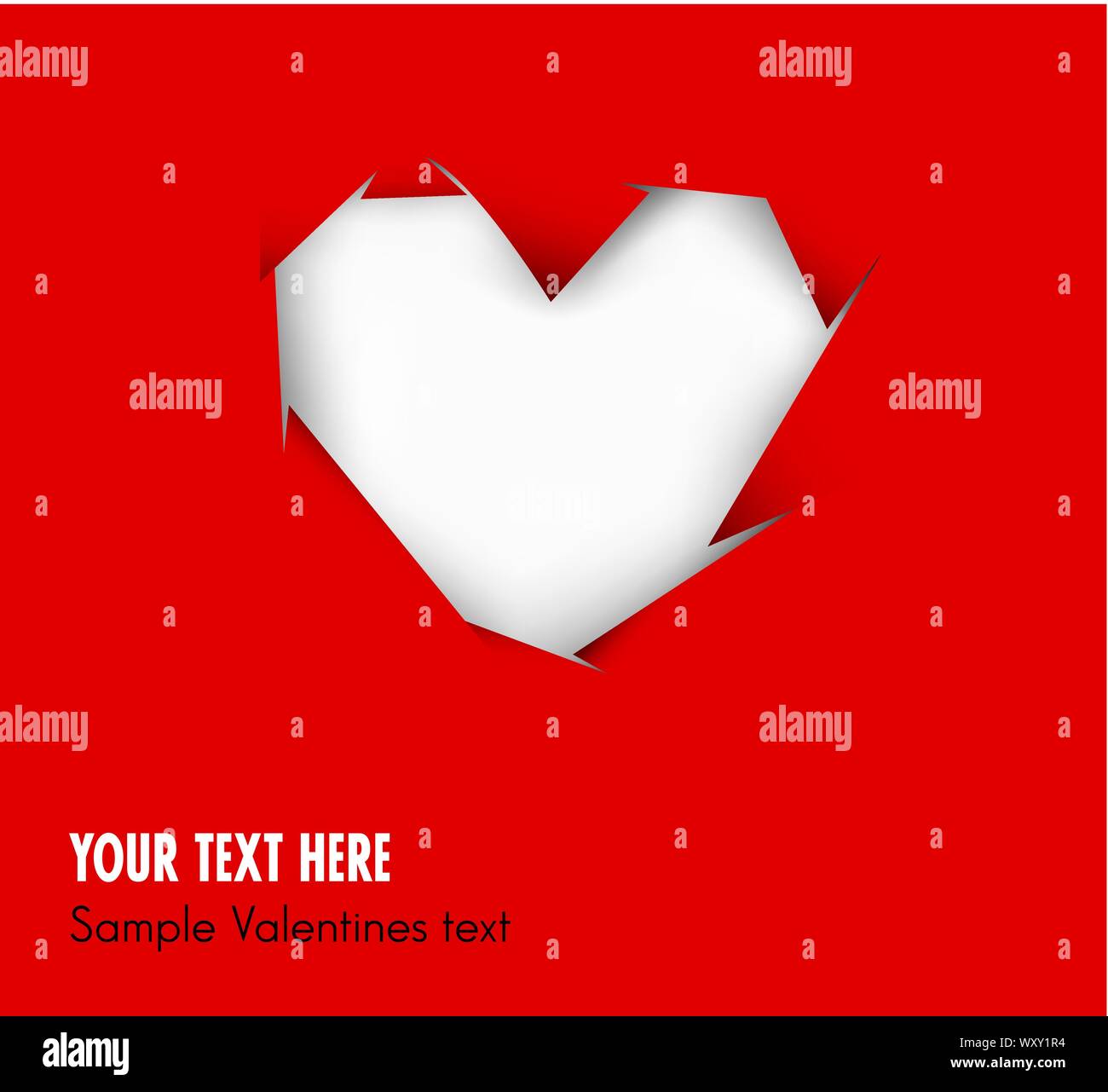 Ripped out heart Stock Vector Images - Alamy