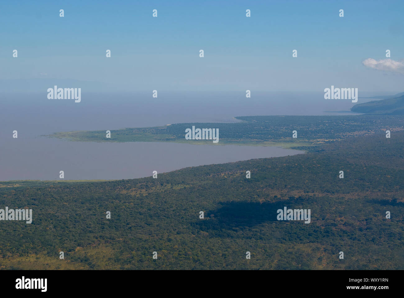 Aerial view of Udinde area at Lake Rukwa Stock Photo - Alamy
