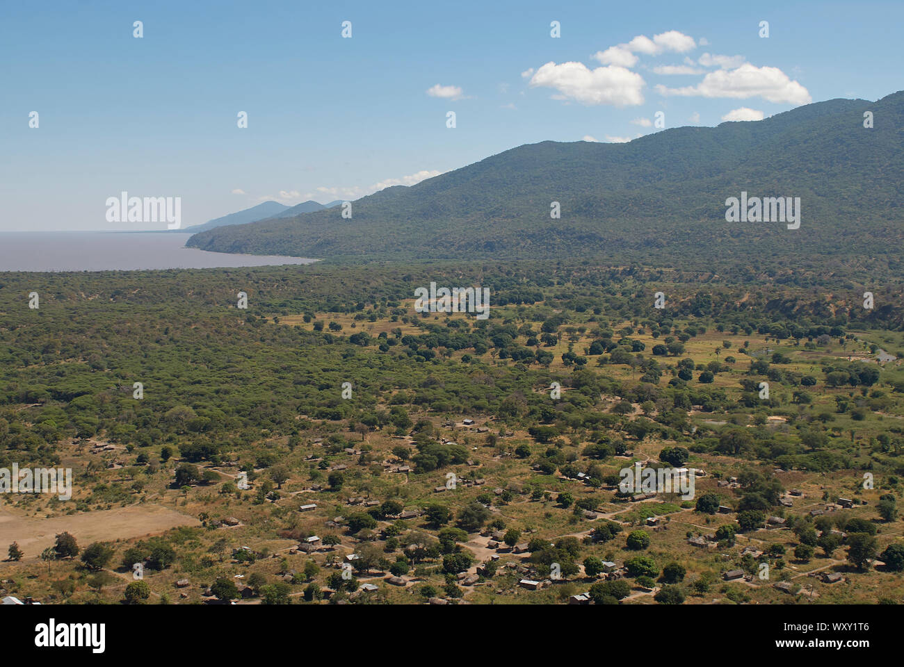 Aerial view of Udinde area at Lake Rukwa Stock Photo - Alamy