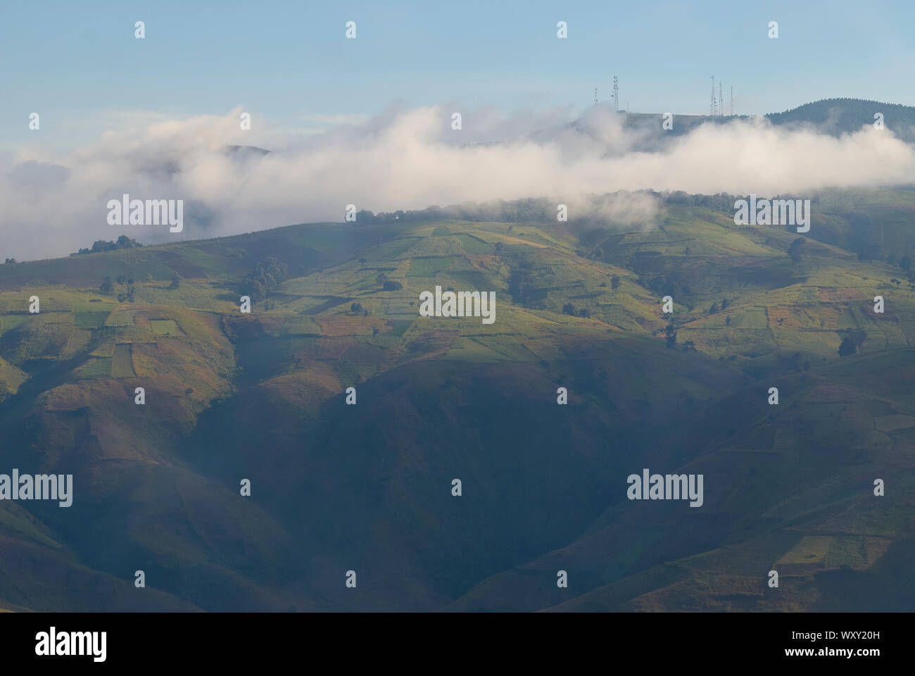 Aerial view from Mwanadasi towards Mbeya peak, Tanzania Stock Photo - Alamy