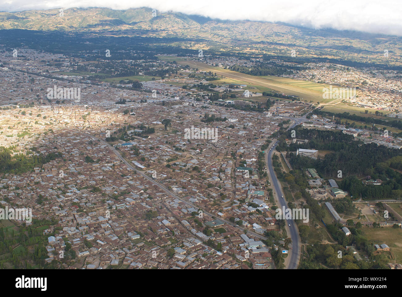Aerial view of Mbeya city, Tanzania Stock Photo - Alamy