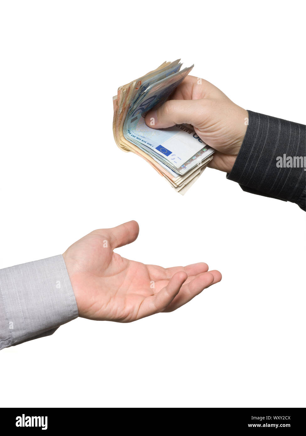 Paying in Euros Stock Photo - Alamy