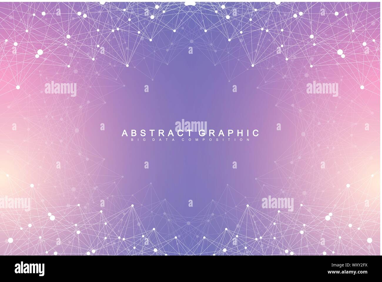 Big Data Visualization Geometric Abstract Background Visual Information Complexity Futuristic