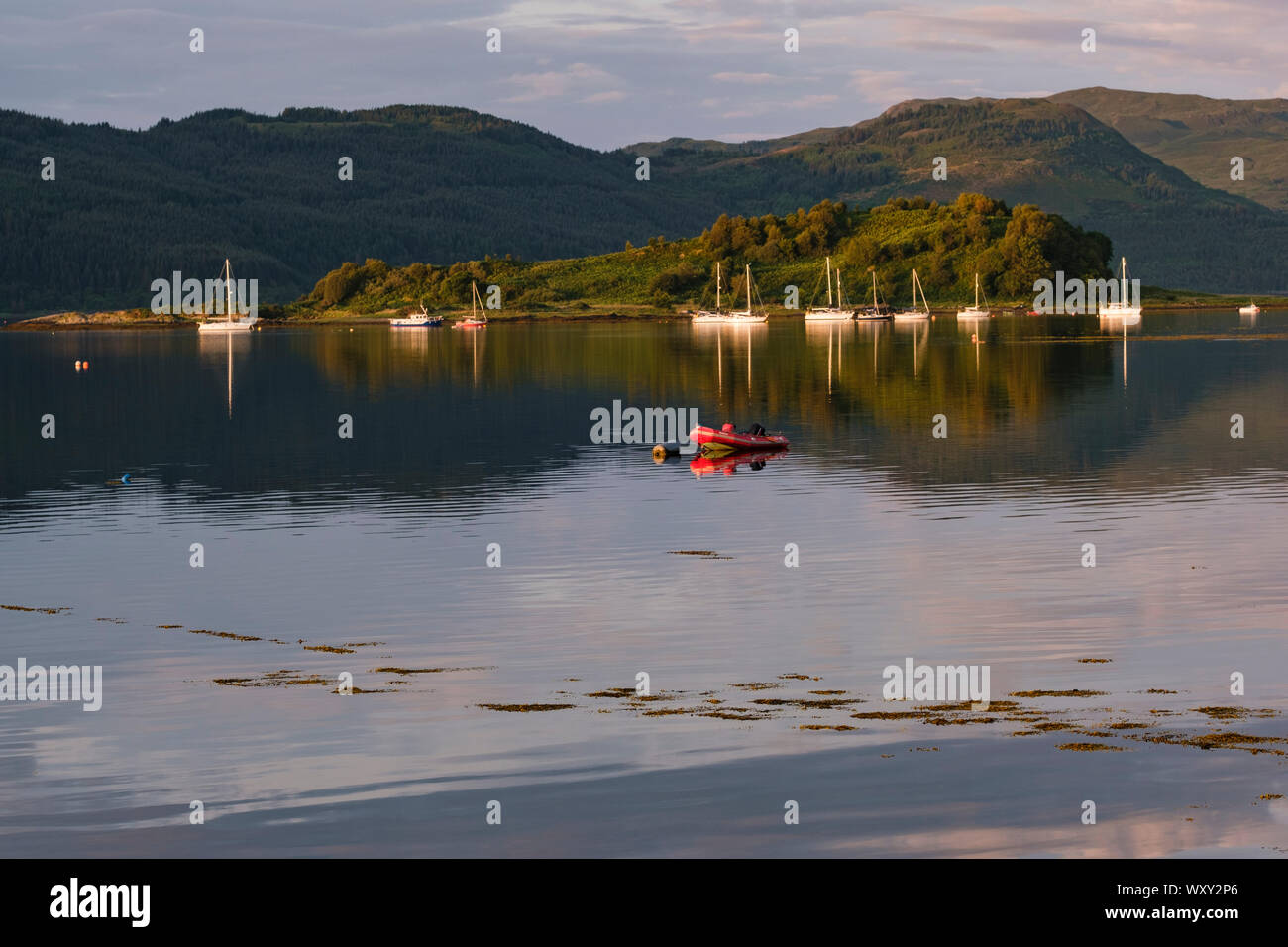 Loch Carron by the village of Lochcarron, Wester Ross, Highlands of ...