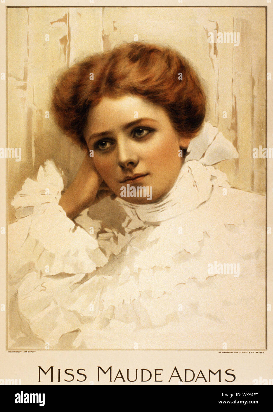Miss Maude Adams Performing Arts Poster 1899 - Vintage Advertising ...