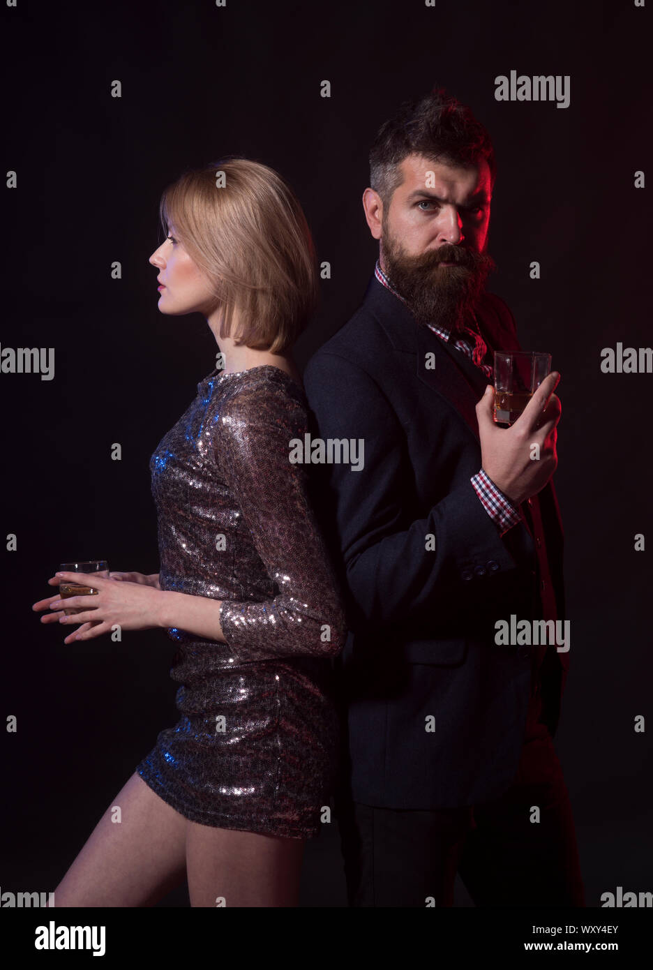 Man woman couple lady fancy hi-res stock photography and images - Alamy