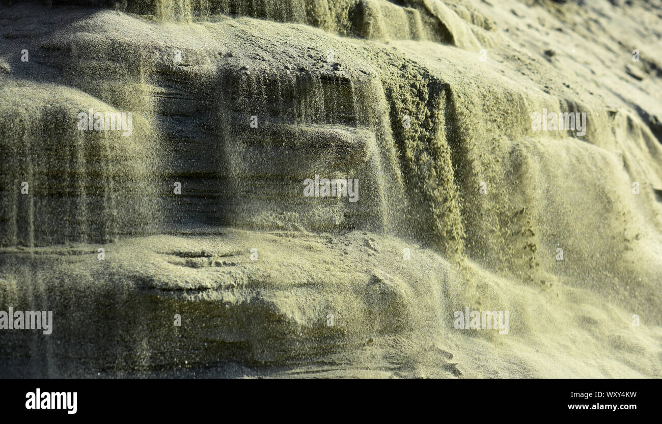 Sandy structure in wall in nature, natural texture Stock Photo - Alamy