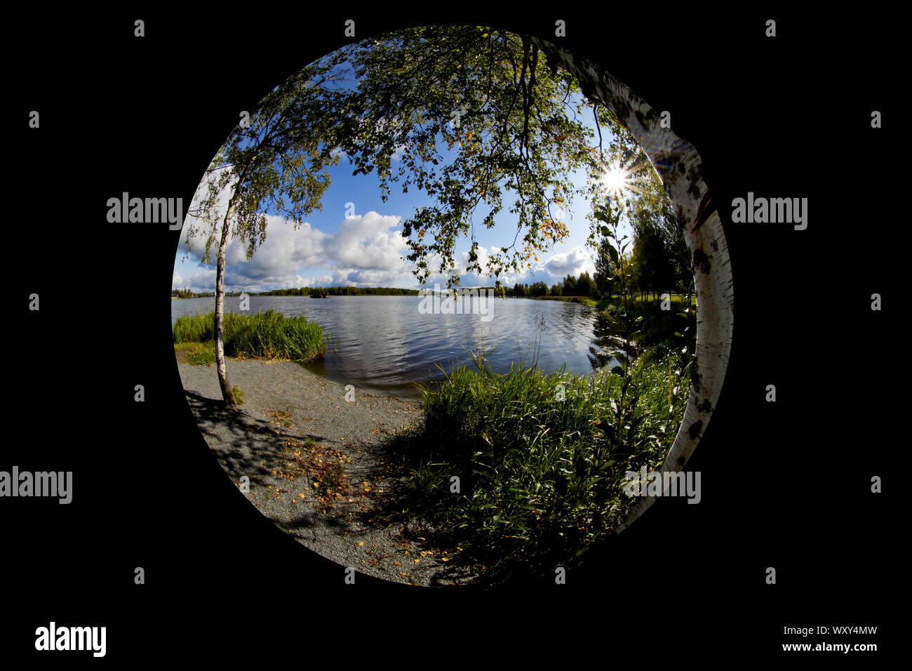 Fish eye earth hi-res stock photography and images - Alamy
