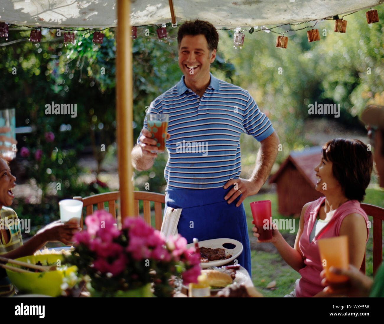 Neighbor neighbors laugh laughing hi-res stock photography and images ...