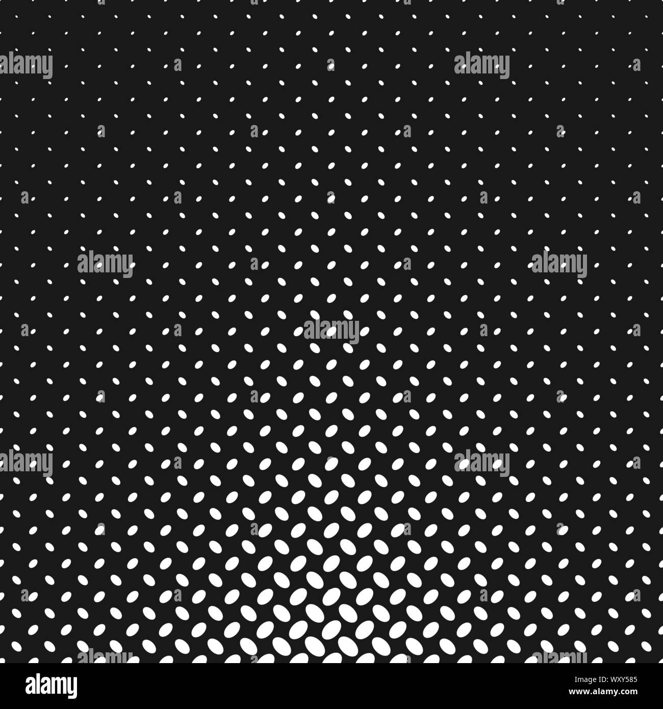 Monochrome halftone ellipse pattern background - abstract repeating vector illustration Stock ...
