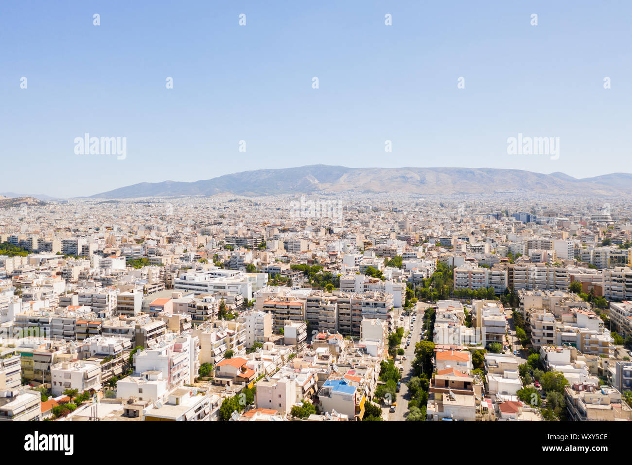 Aerial view of Moschato beach in Athens Stock Photo - Alamy