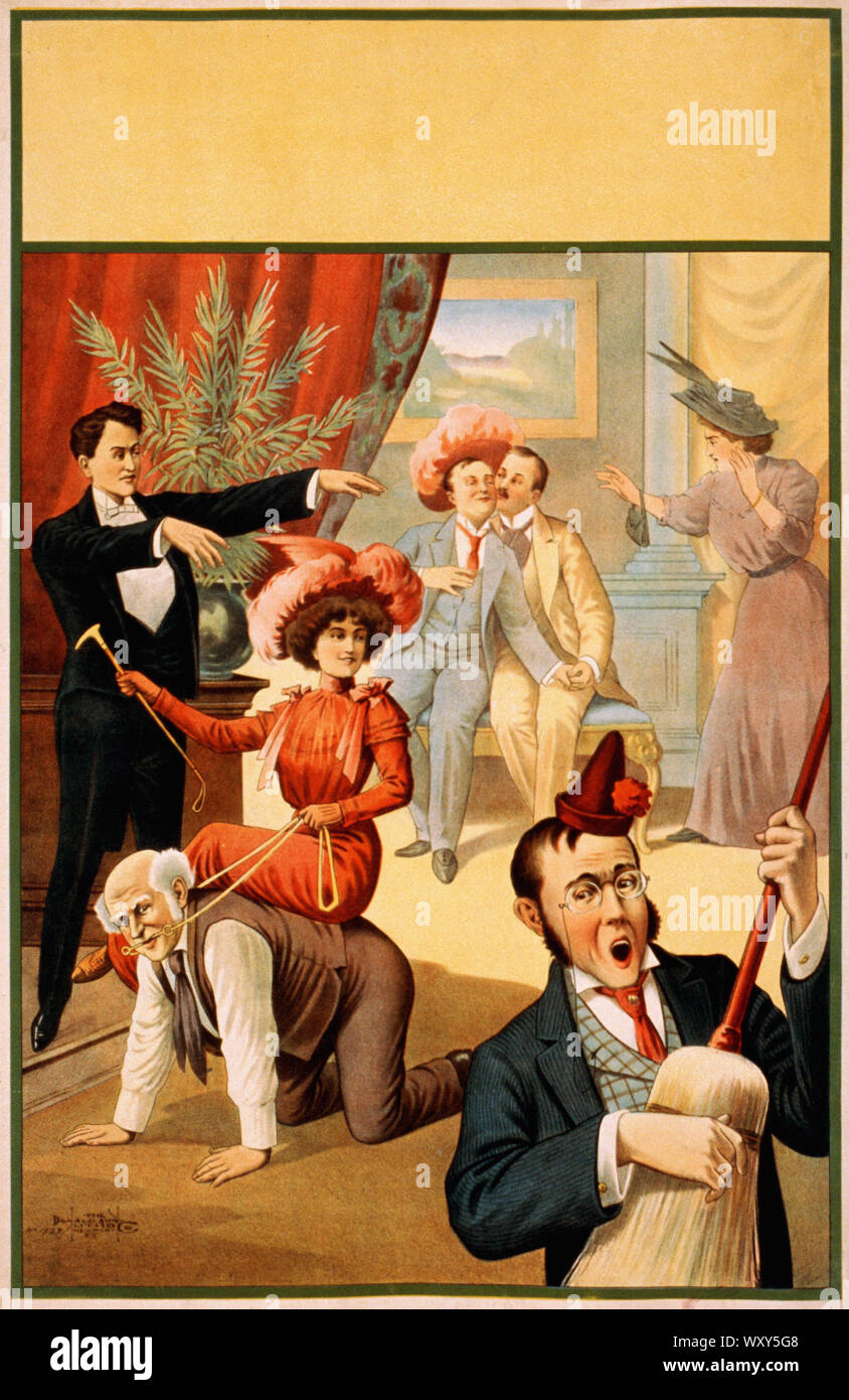 You Dreamt You Were a Hypnotist Stock Poster Ca 1900 - Vintage ...