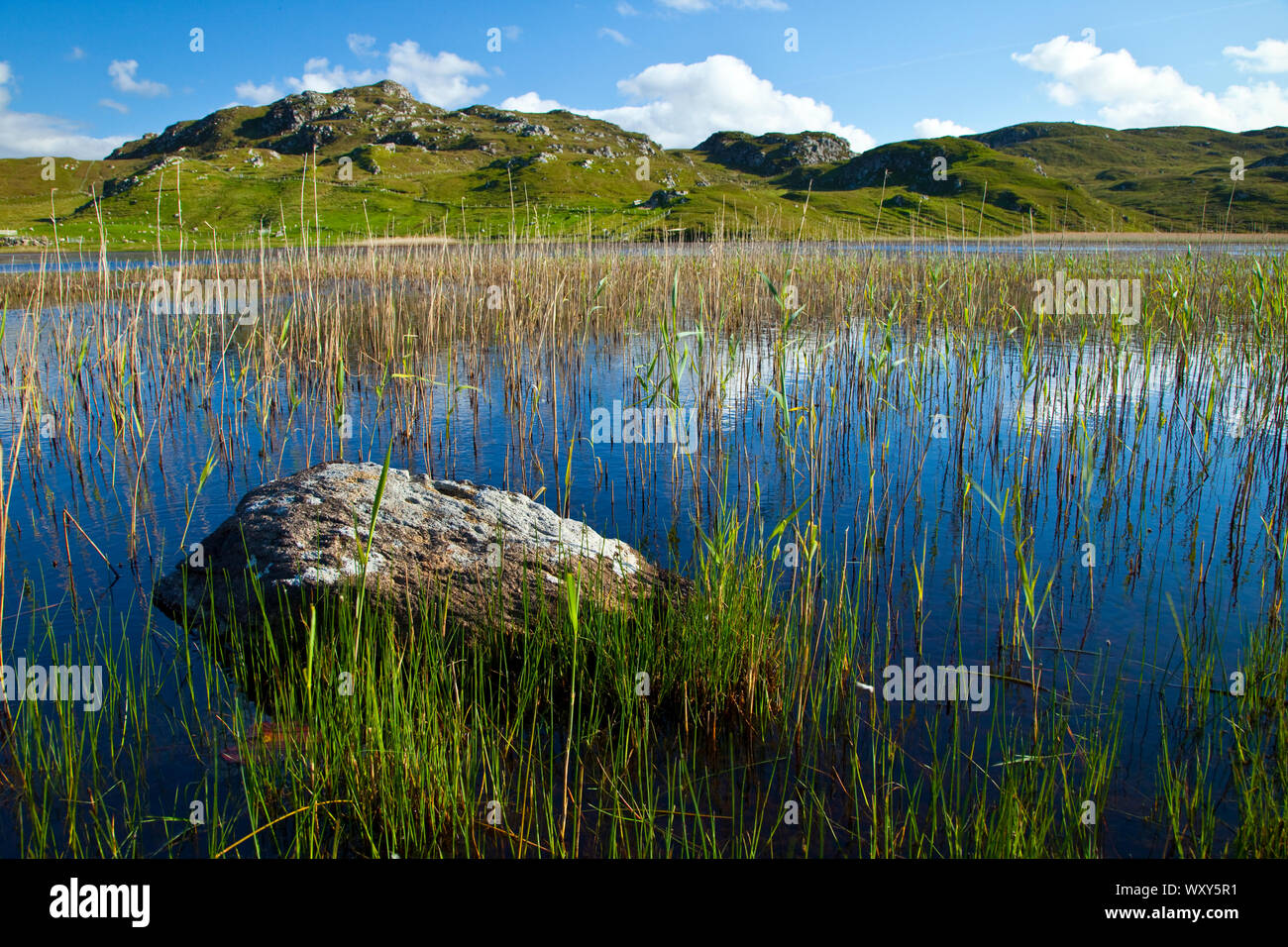 Lago Loch Dail Beag (Lake). Lewis Island. Outer Hebrides. Scotland, UK ...