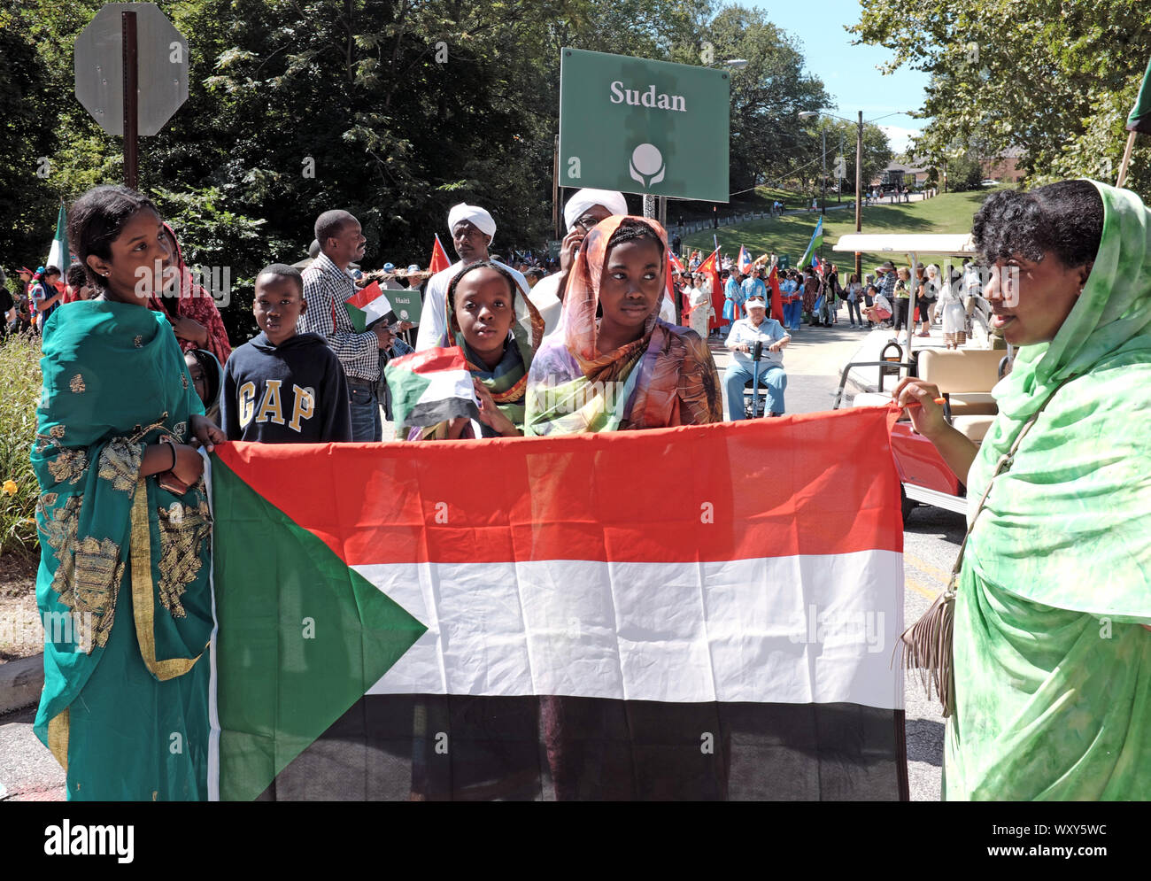 2019 One World Day in Cleveland, Ohio, USA with locals representing ...