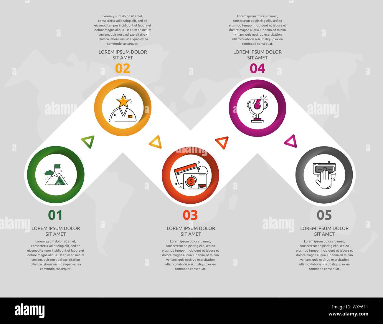 Circle Graph With 5 Spaces