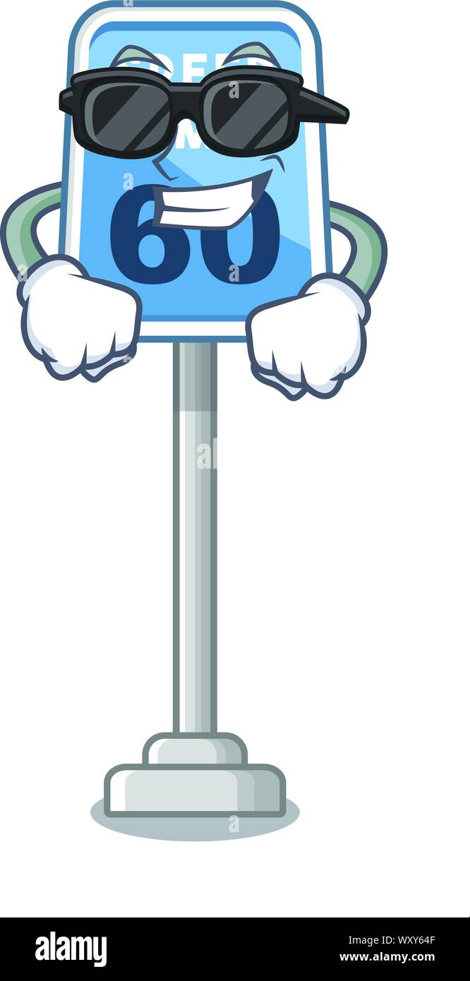 Super cool speed limit at edge of cartoon road Stock Vector Image & Art ...