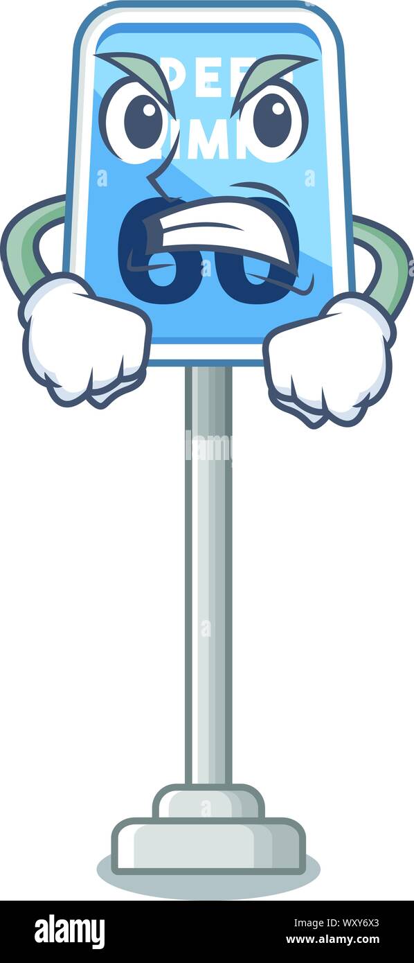 Angry speed limit isolated in the mascot Stock Vector Image & Art - Alamy