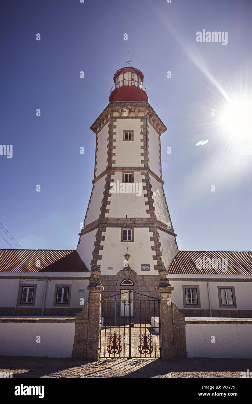 Cape Espichel Lighthouse, Sesimbra, Portugal Stock Photo - Alamy