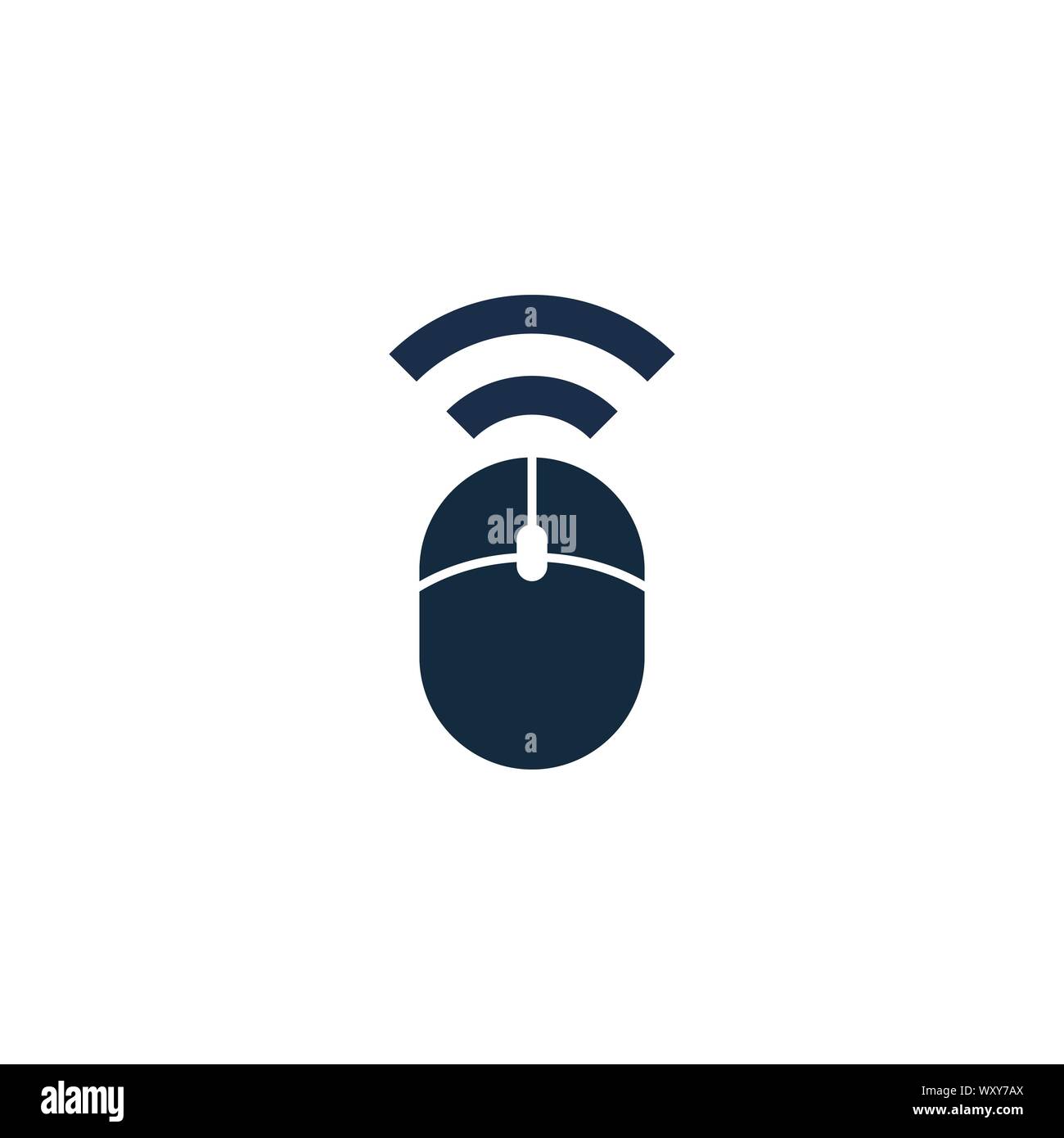 Wireless computer mouse icon. Simple element illustration. Wireless ...