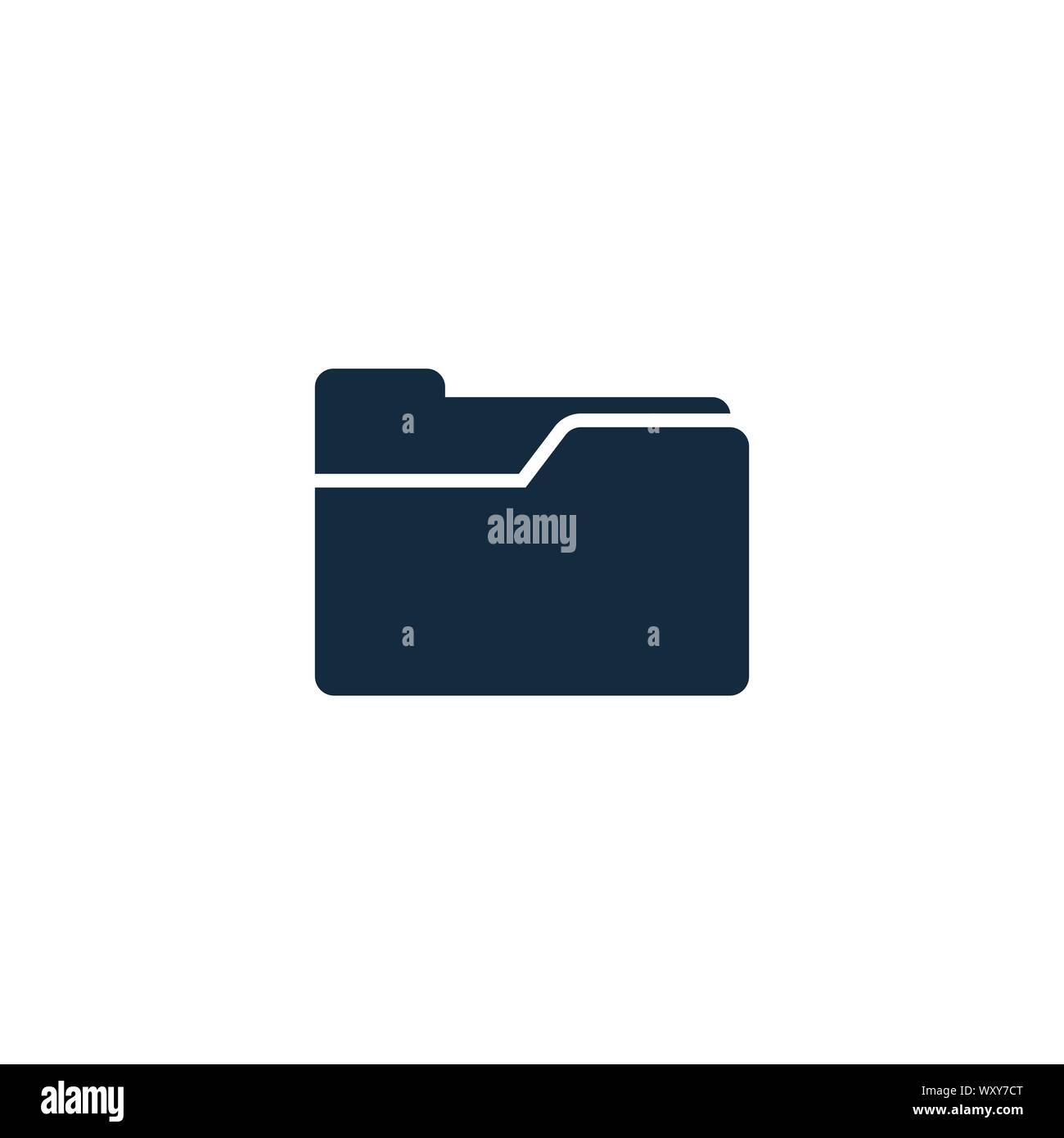 Folder icon. Simple element illustration. Folder symbol design template ...