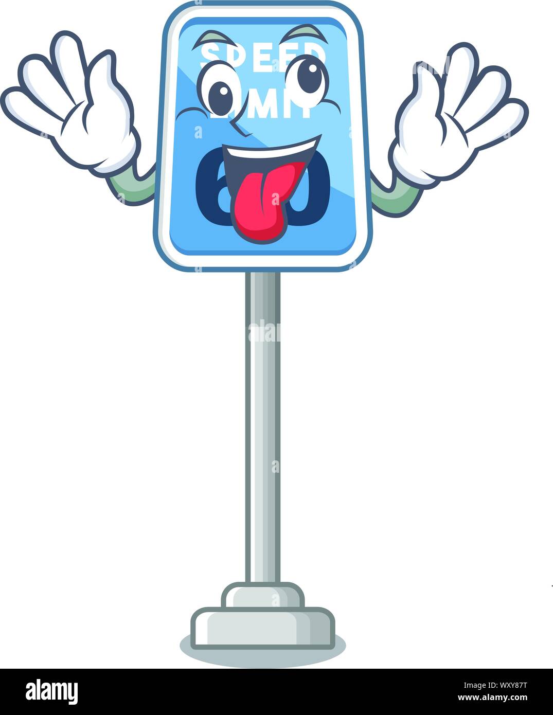 Crazy speed limit cartoon toys on table Stock Vector Image & Art - Alamy