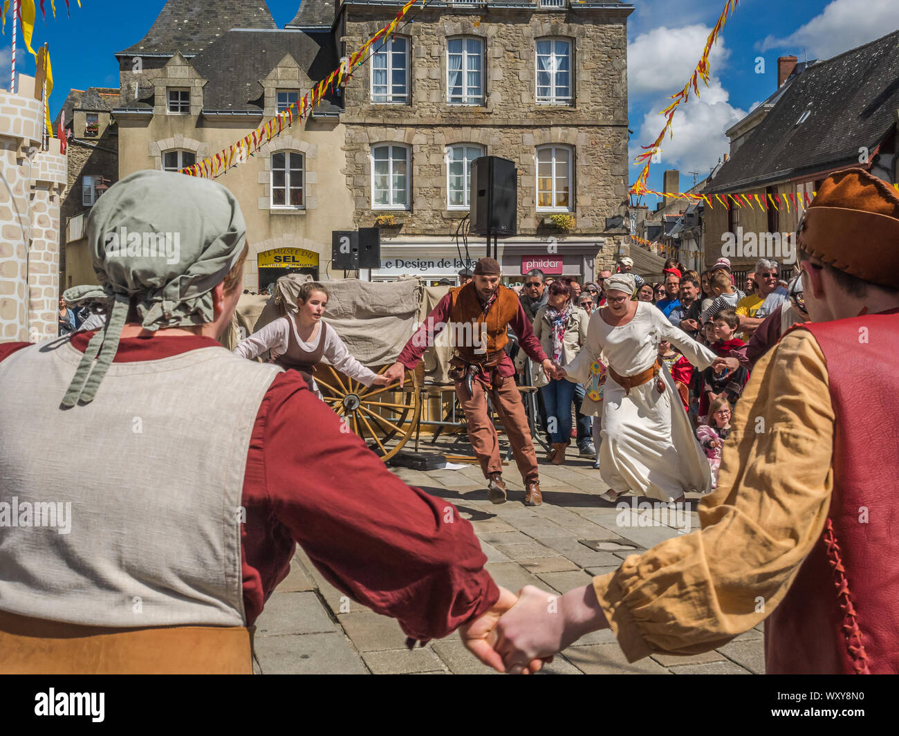Dancers from the group Marazula perform a boisterous traditional dance ...