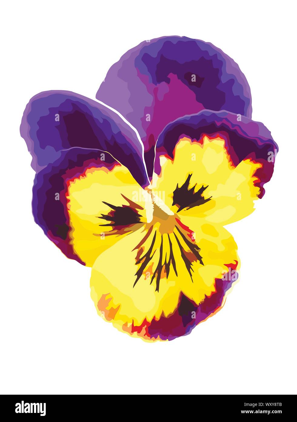 Deep purple color palette Stock Vector Images - Alamy