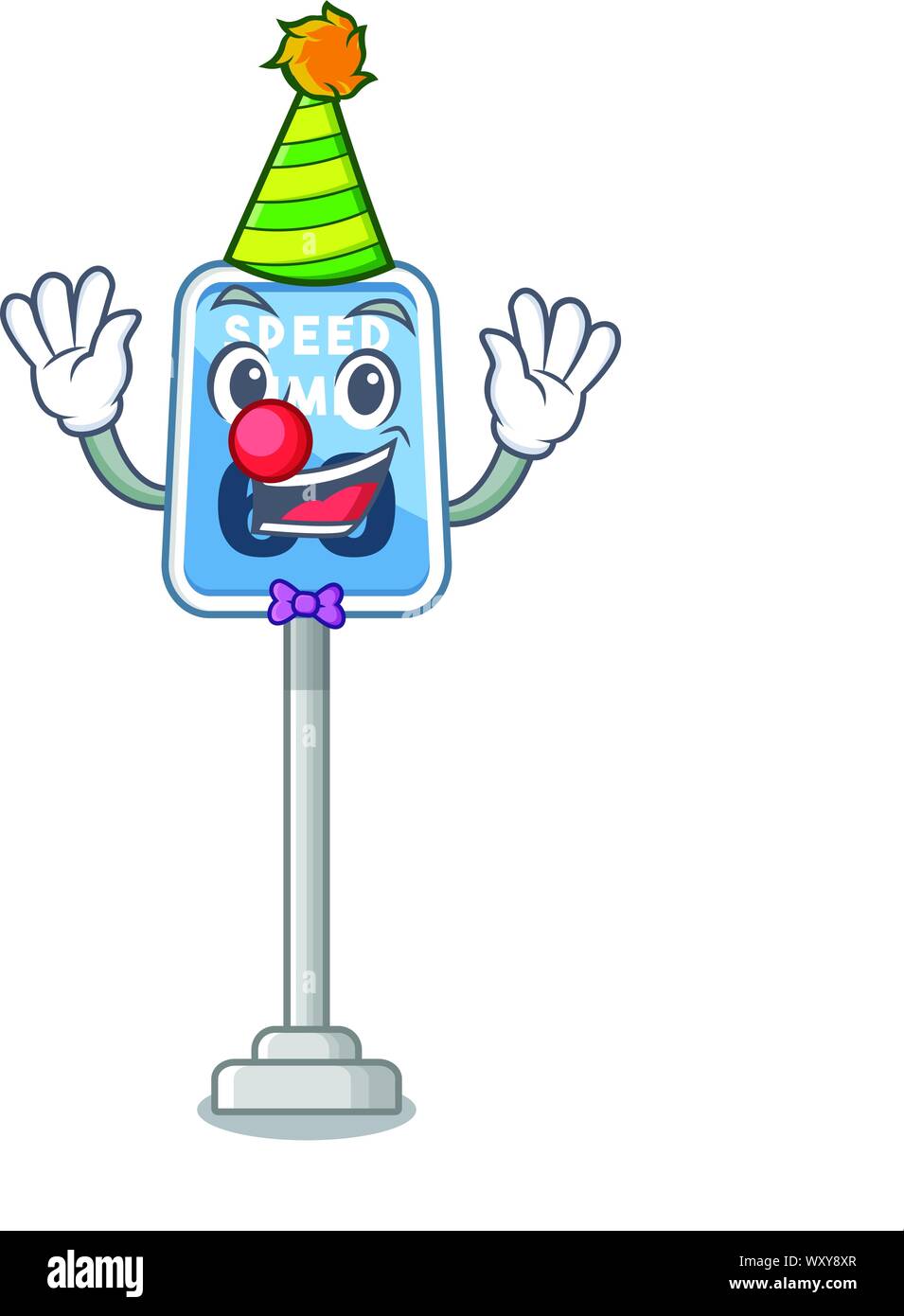 Clown speed limit cartoon toys on table Stock Vector Image & Art - Alamy