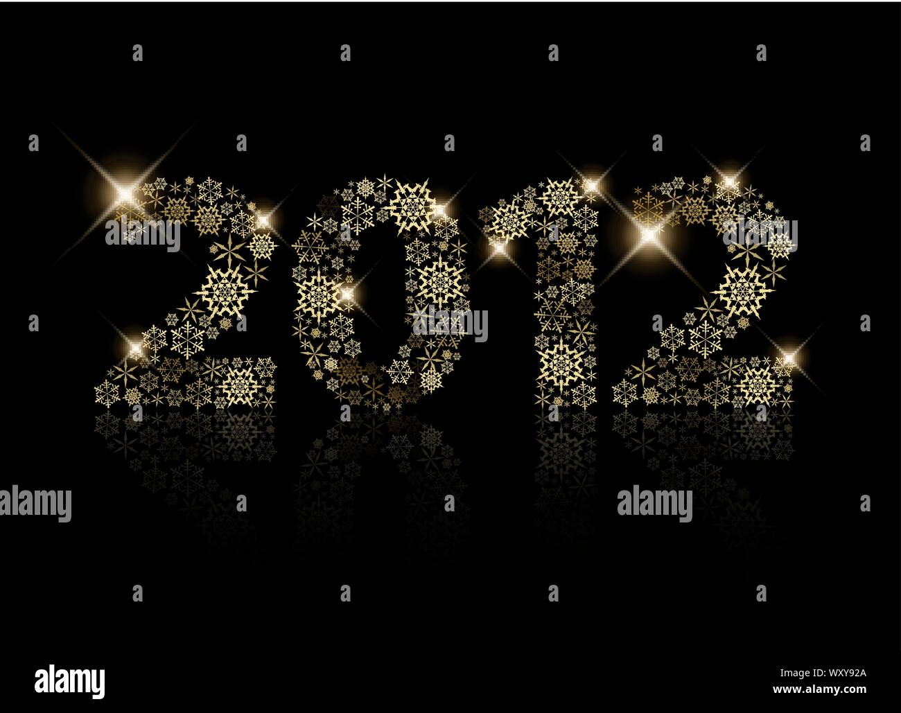 2012 year Stock Vector Images - Alamy