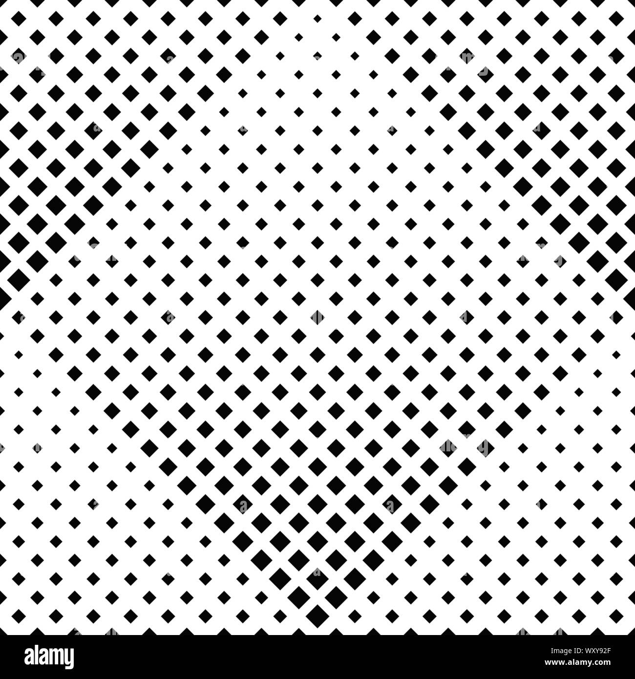 Seamless geometrical square pattern background design - black and white abstract vector ...