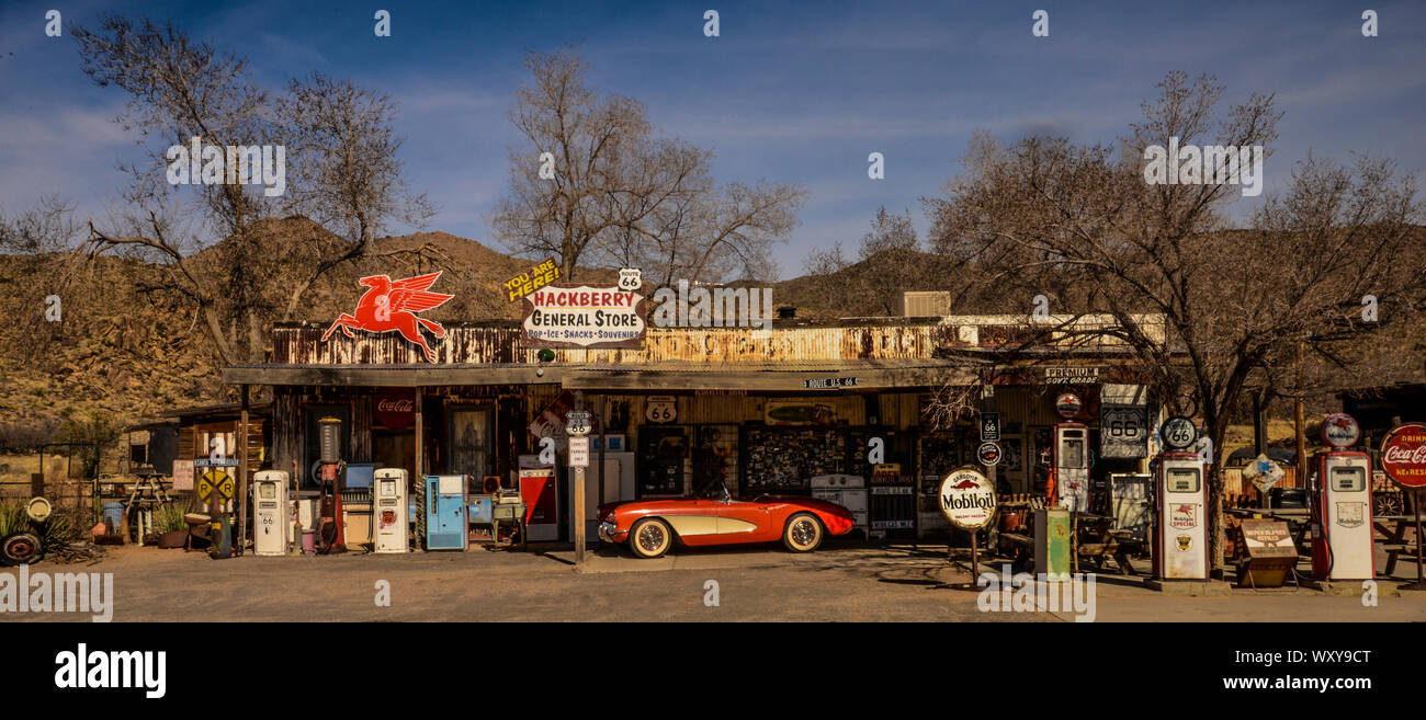 Hackberry Route 66 Stock Photo - Alamy