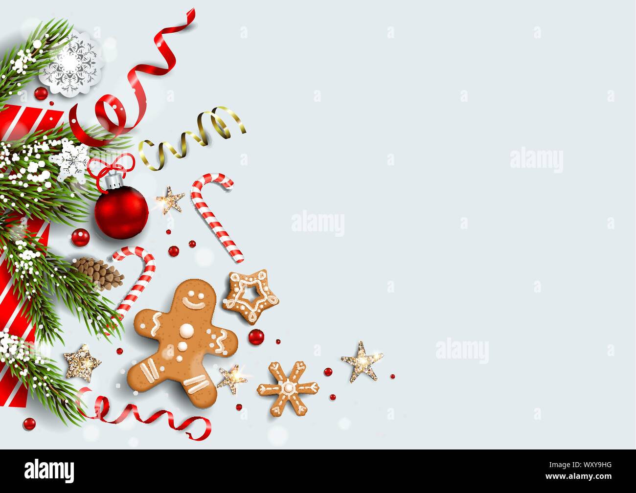 Christmas decorations candy cane Stock Vector Images - Alamy