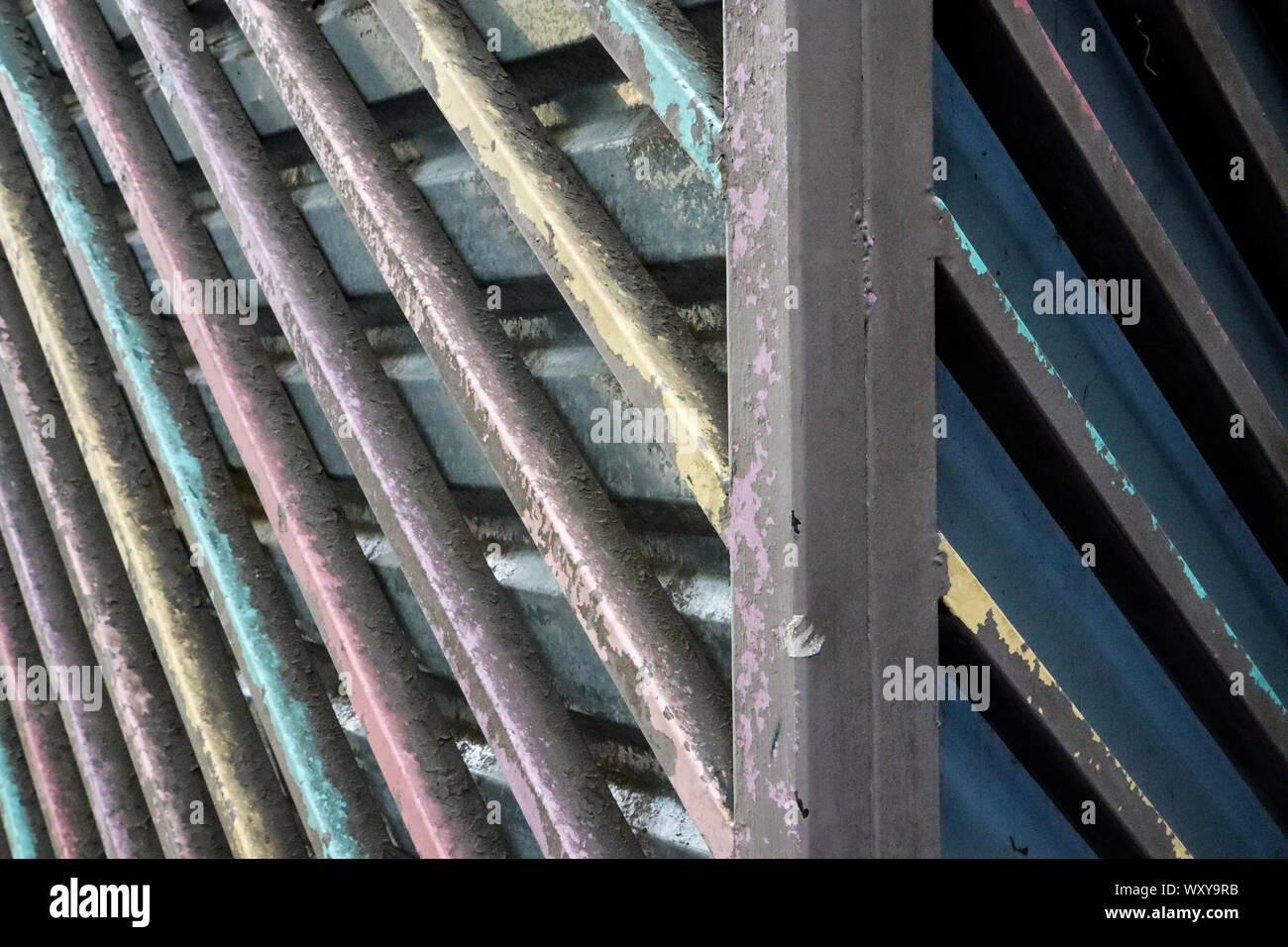 Multi-colored Iron Bars Stock Photo - Alamy