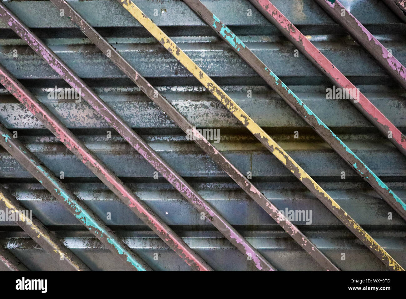 Multi-colored Iron Bars Stock Photo - Alamy