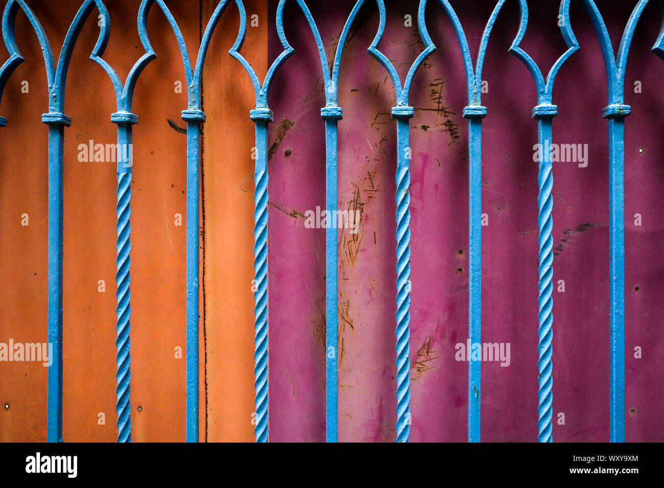 Blue wall mexico city hi-res stock photography and images - Alamy