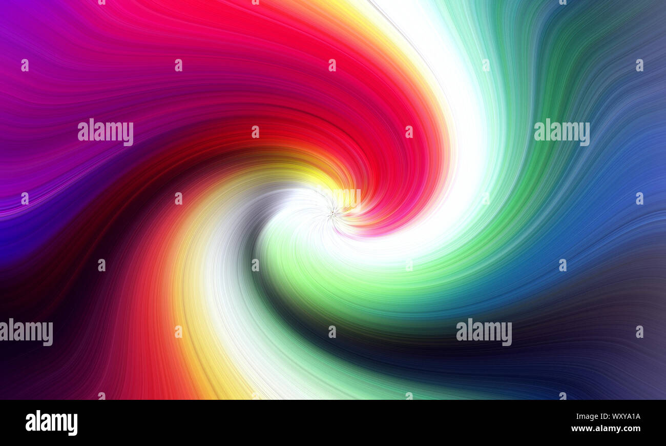 Abstract Color Background Waving Twisted Light Fibers. Divine Radiance ...