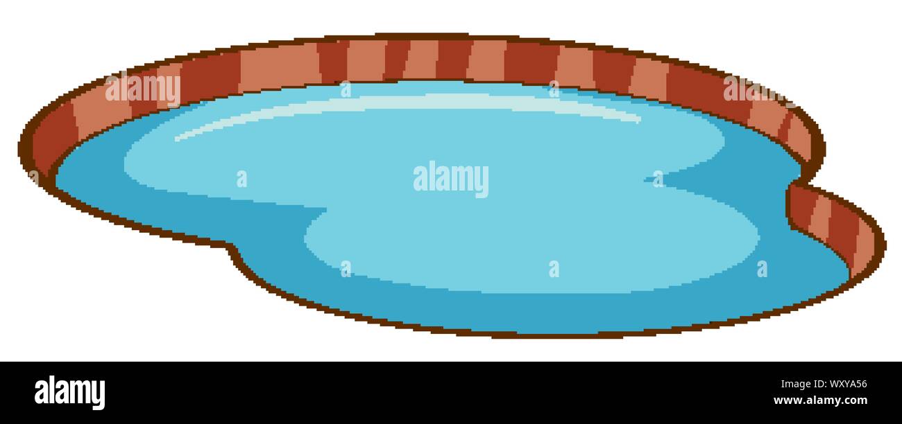 Small pond on white background illustration Stock Vector Image & Art ...