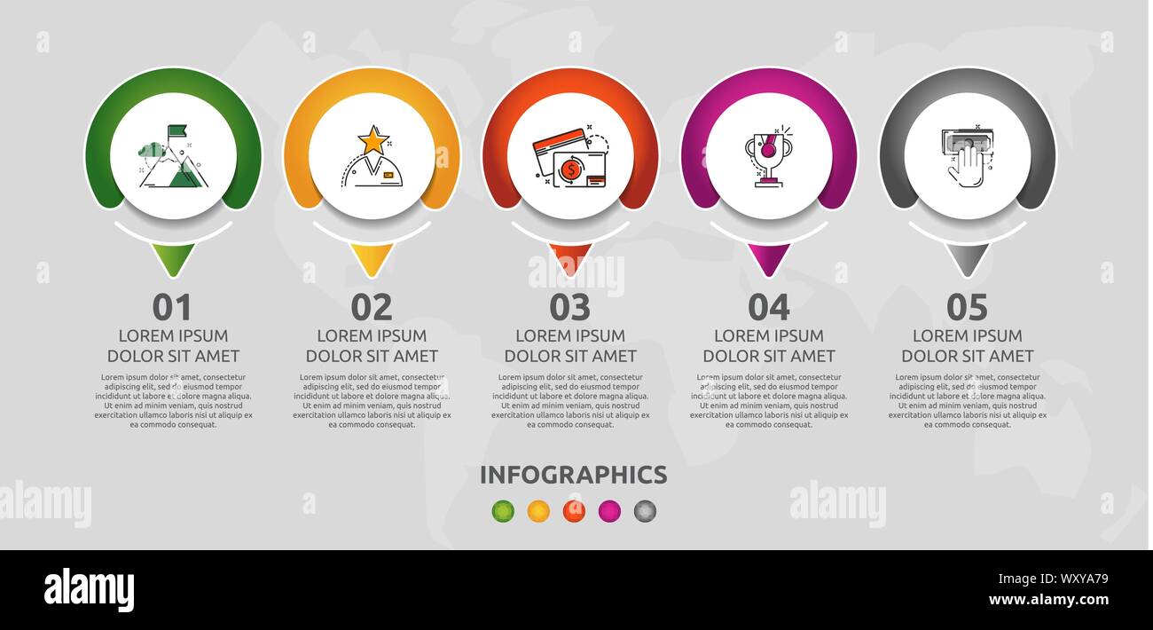 Circle Graph With 5 Spaces