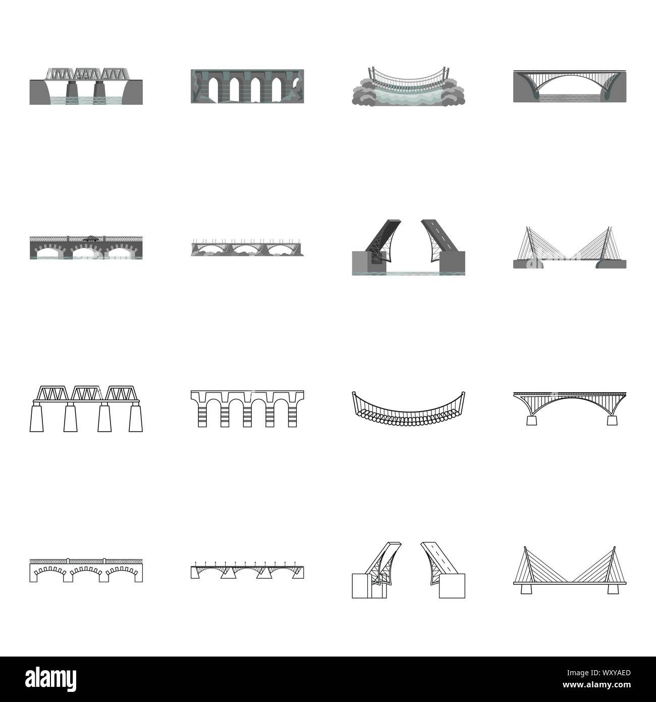 Isolated Object Of Connection And Design Logo Collection Of Connection And Side Stock Symbol