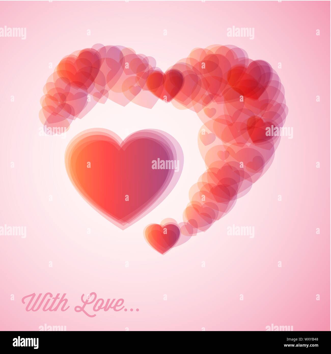Heart overlay transparent Stock Vector Images - Alamy